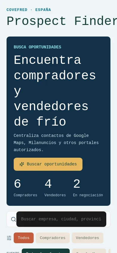Covefred Prospect Finder