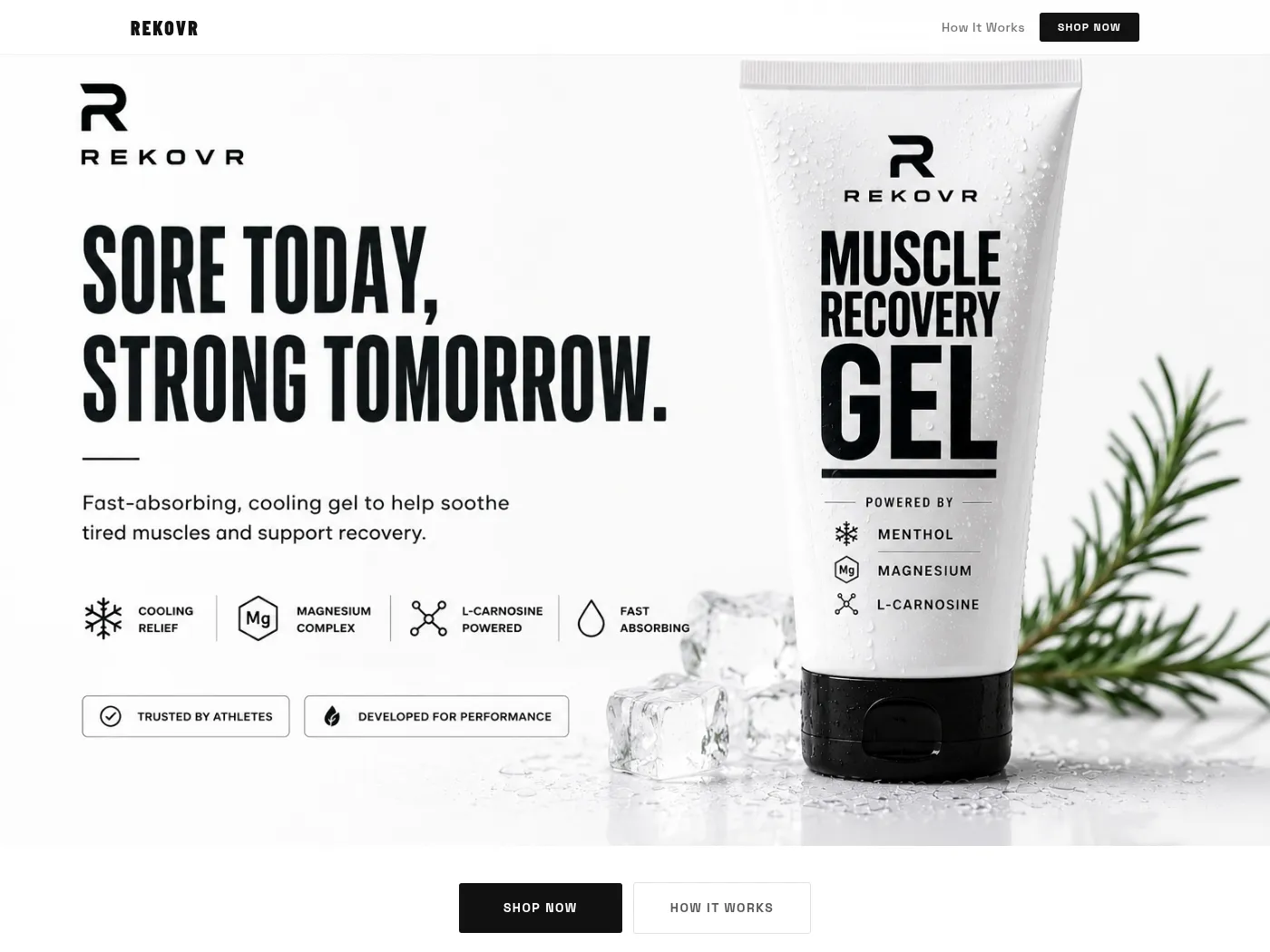 REKOVR Premium Landing Page
