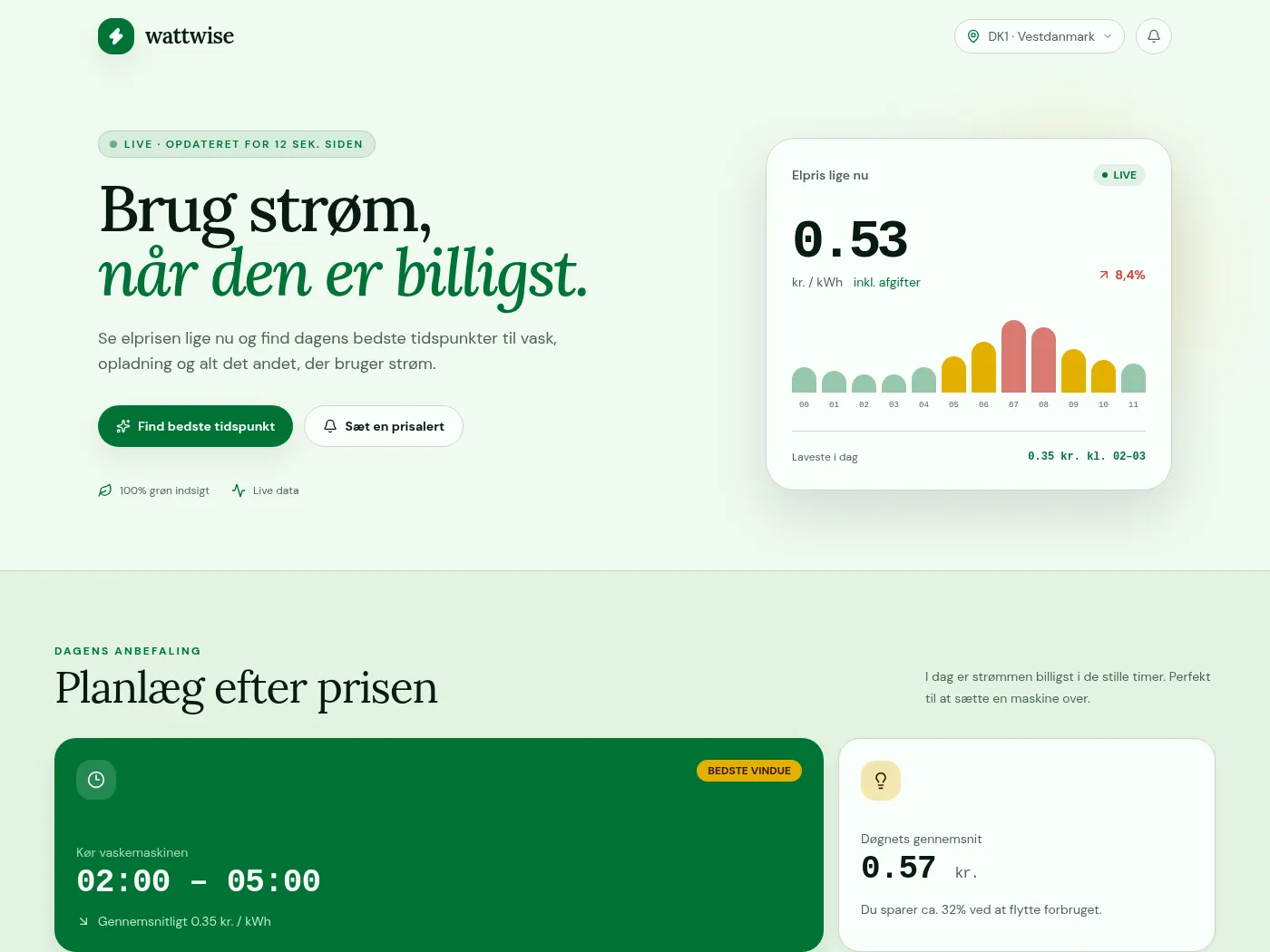 Realtime Power Price App