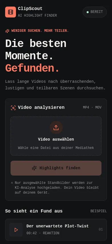 ClipFinder AI