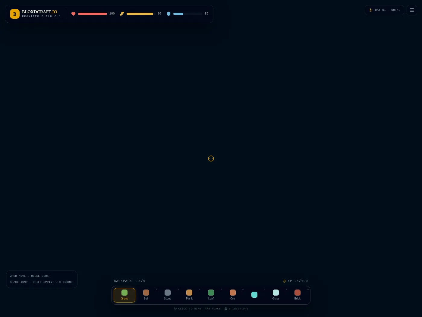 Bloxdcraft.io - Voxel Sandbox