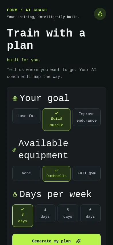AI Workout Coach