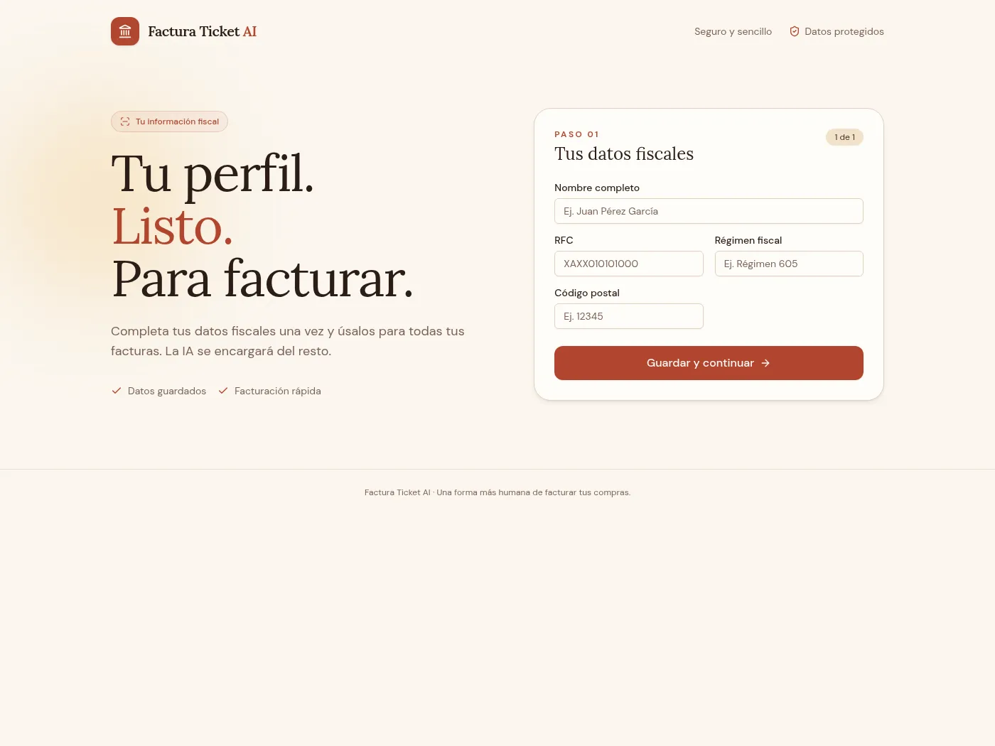 Factura Ticket AI