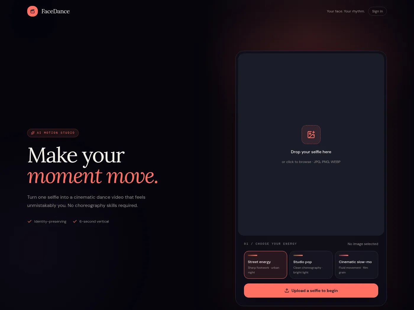 FaceDance AI Video Maker