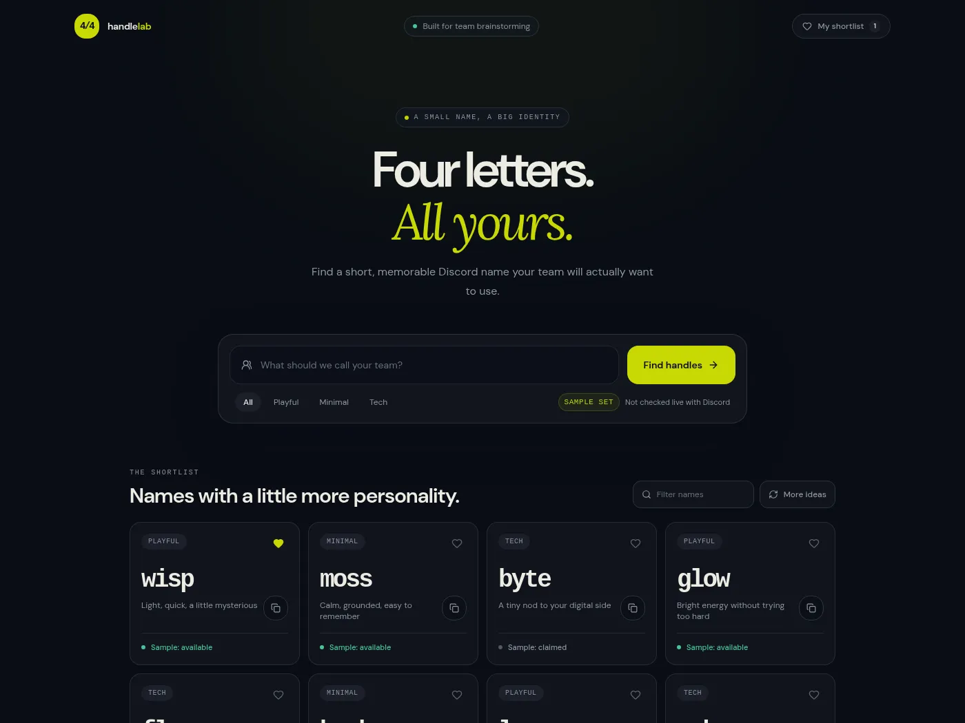 Discord Name Finder