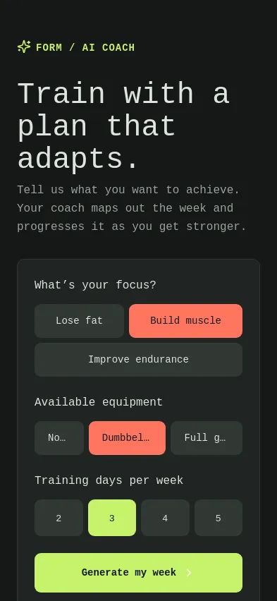 AI Workout Planner