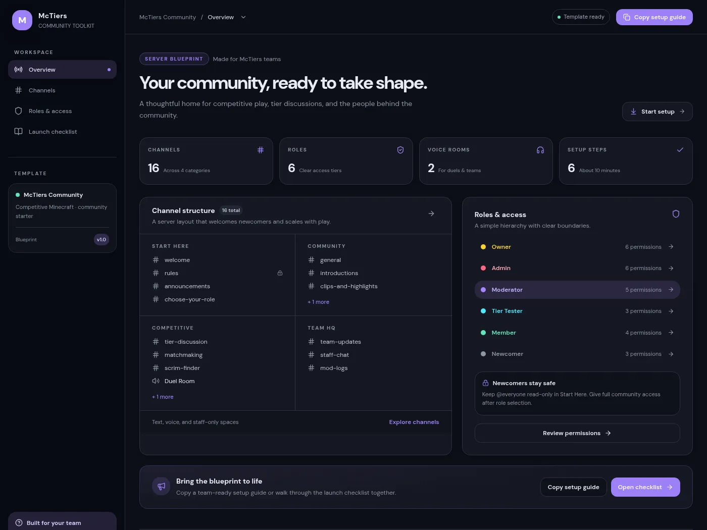 McTiers Discord Template