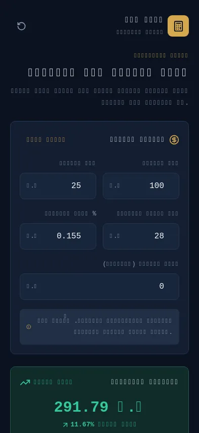 Saudi Stock Profit Calculator