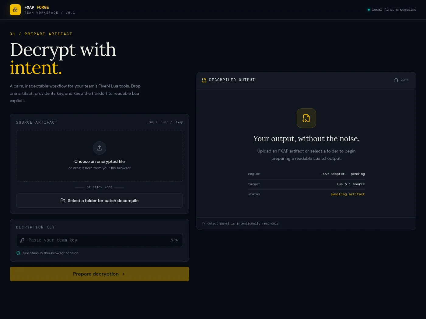 FXAP Lua Decrypt Toolkit
