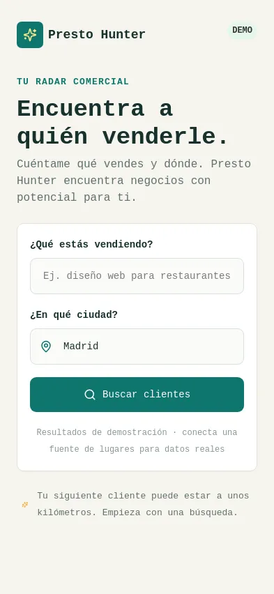 Presto Hunter App