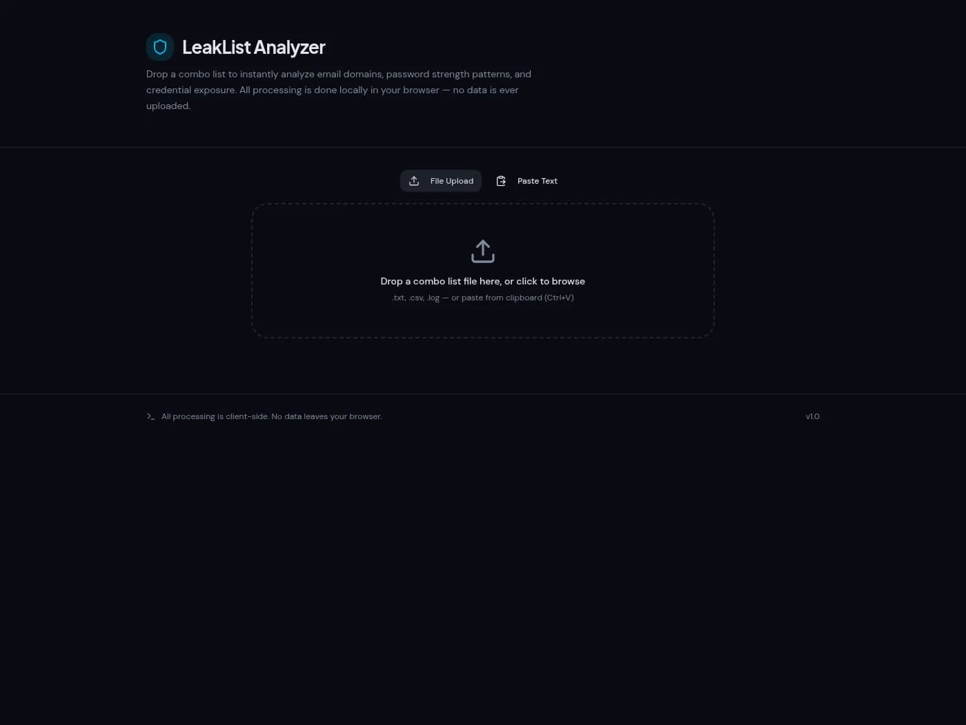 LeakList Analyzer