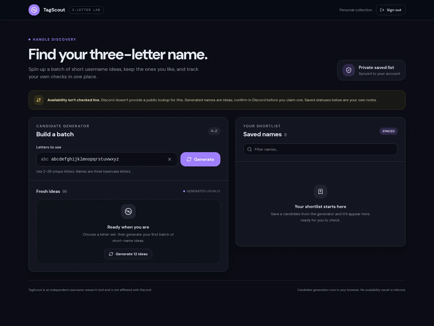 Discord Tag Finder
