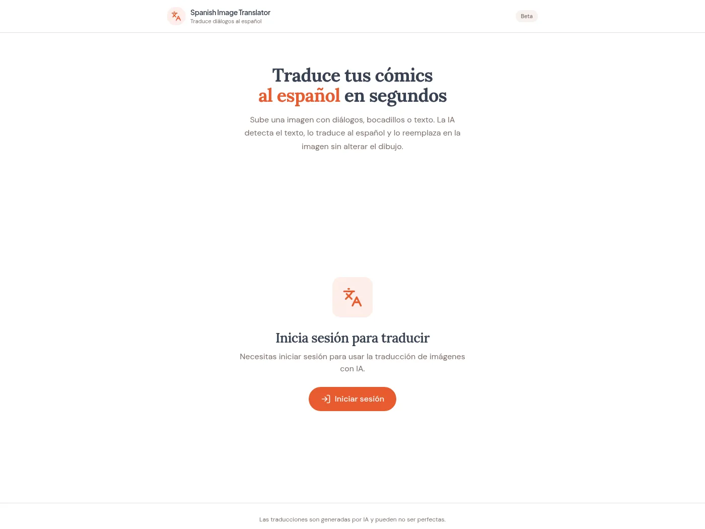 Spanish Image Translator