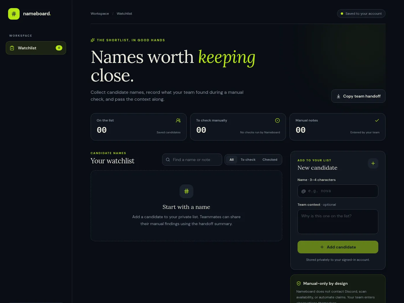 Discord Name SnipeAI