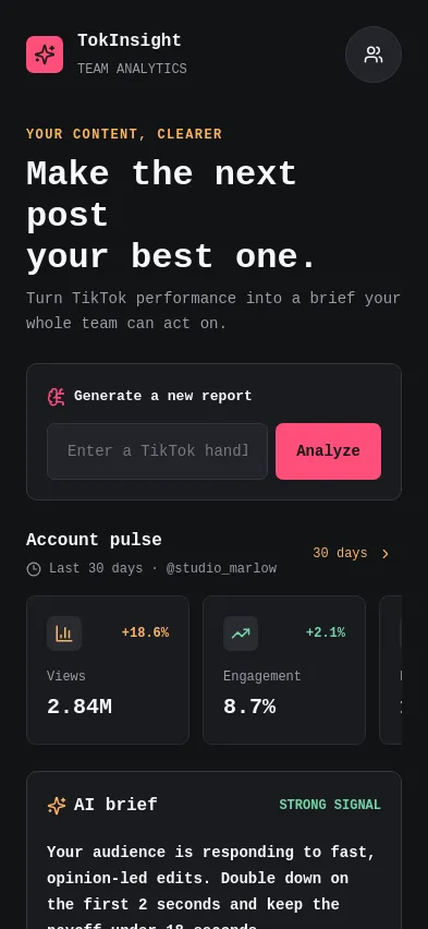 TokInsight Analytics