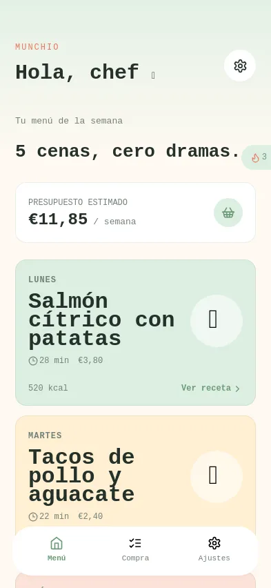 Munchio Pro Meal Planner