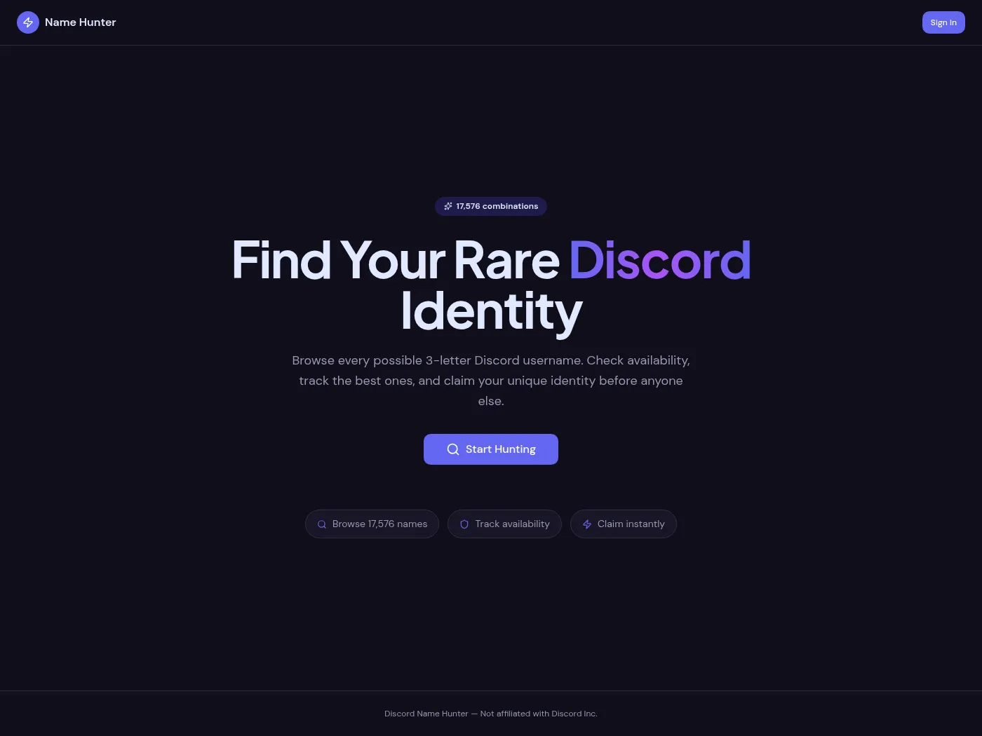 Discord Name Hunter