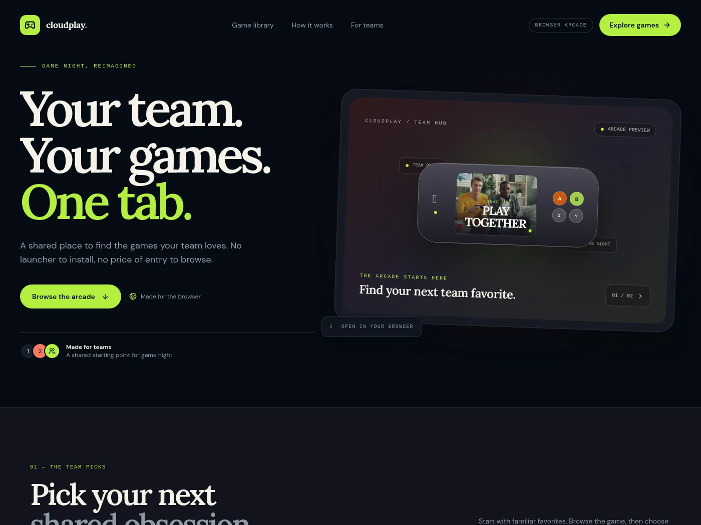 CloudPlay Arcade