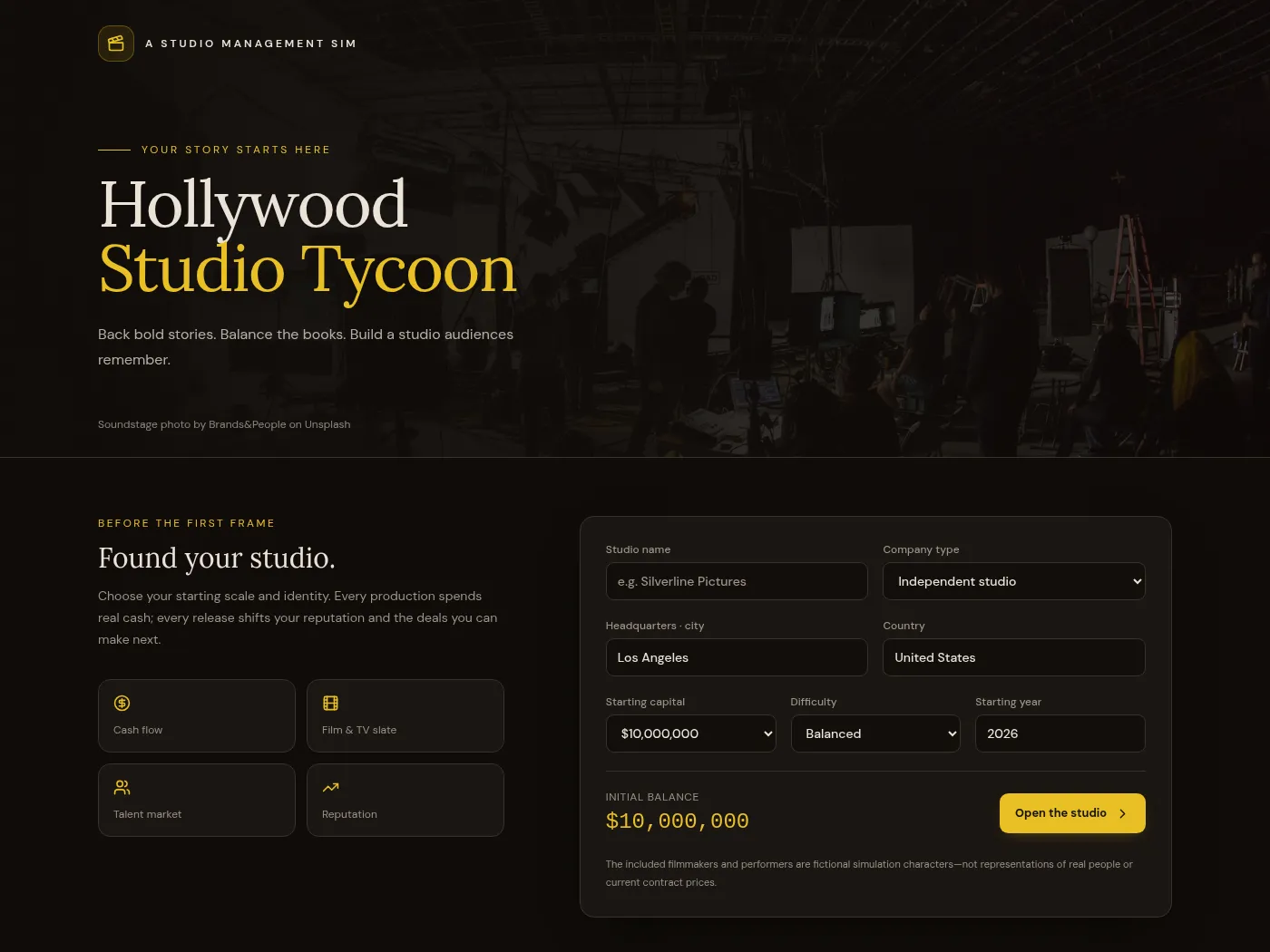 Hollywood Studio Tycoon