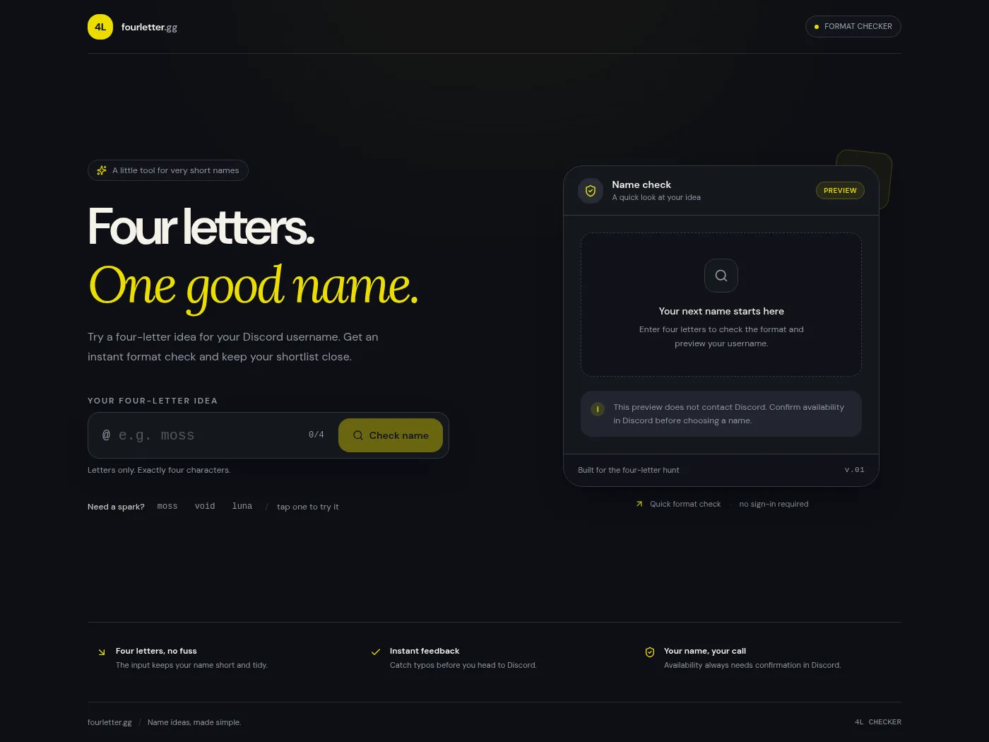 4L Discord Name Checker