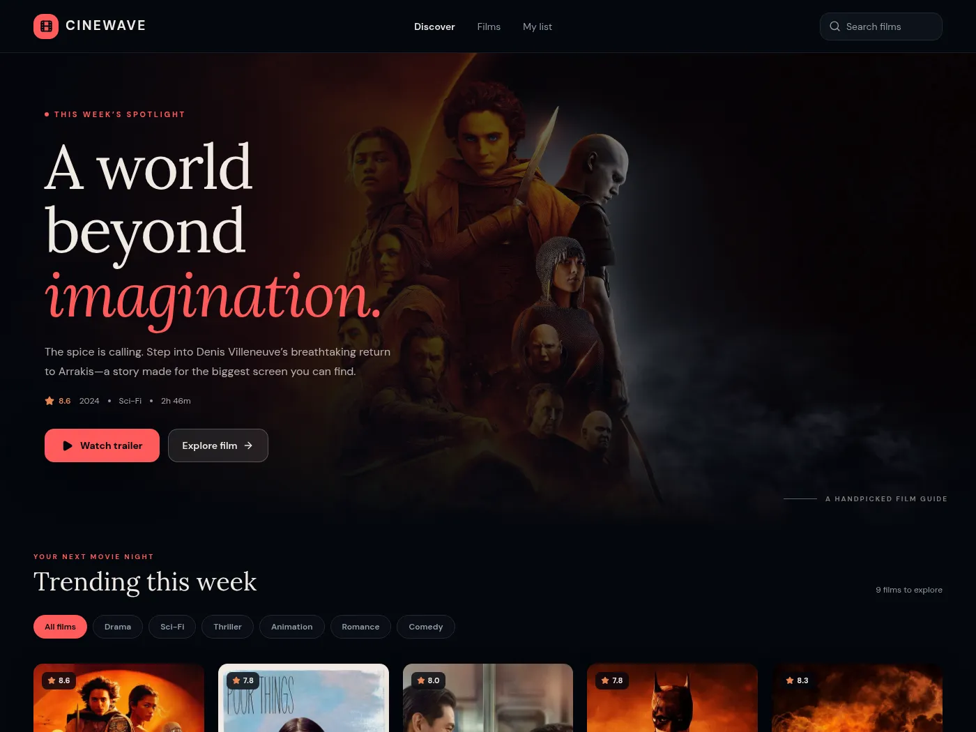Cinewave Movie Explorer