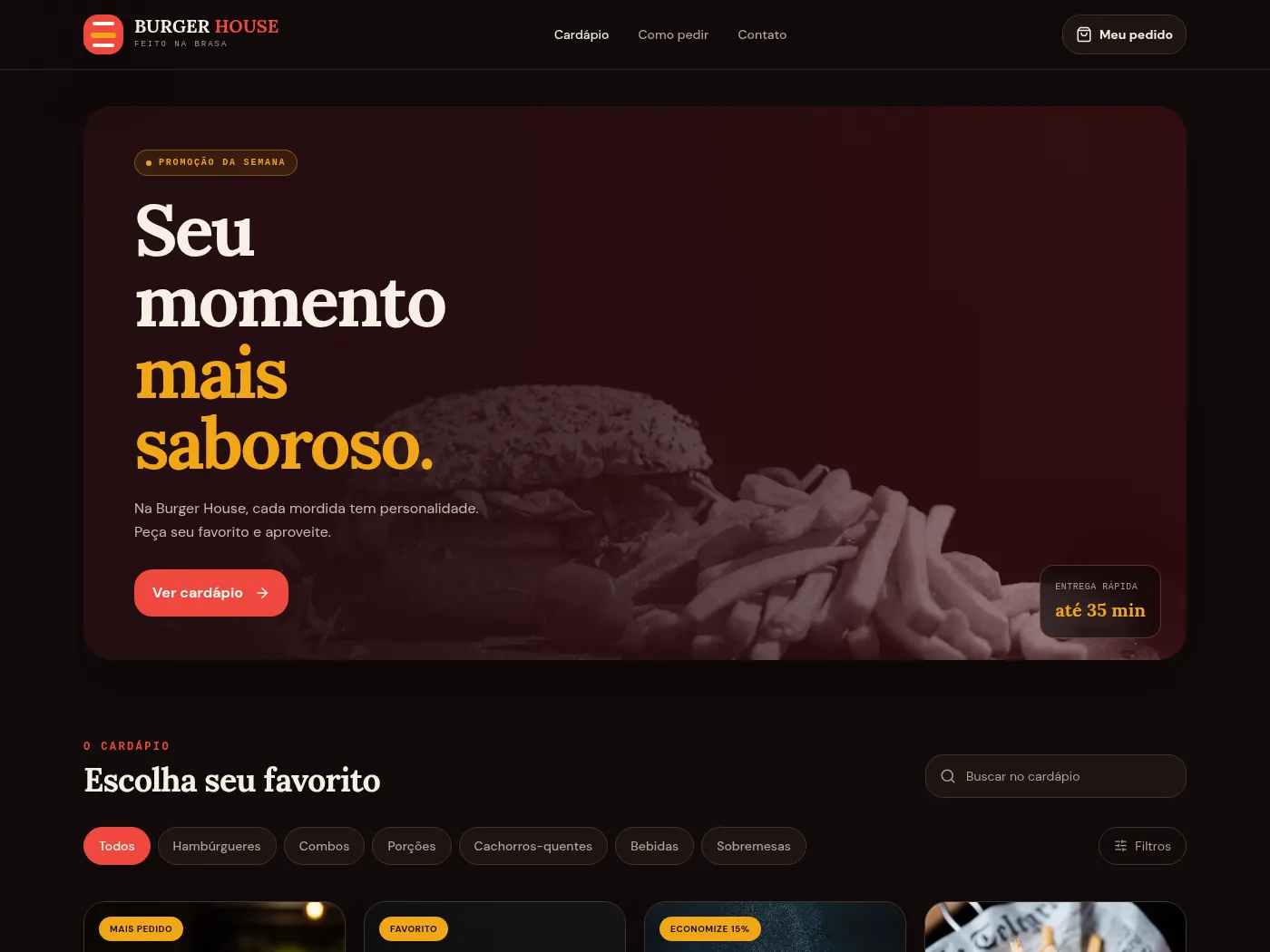 Burger House Web System