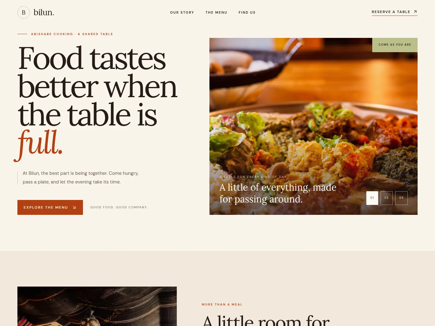Balo Restaurant Website