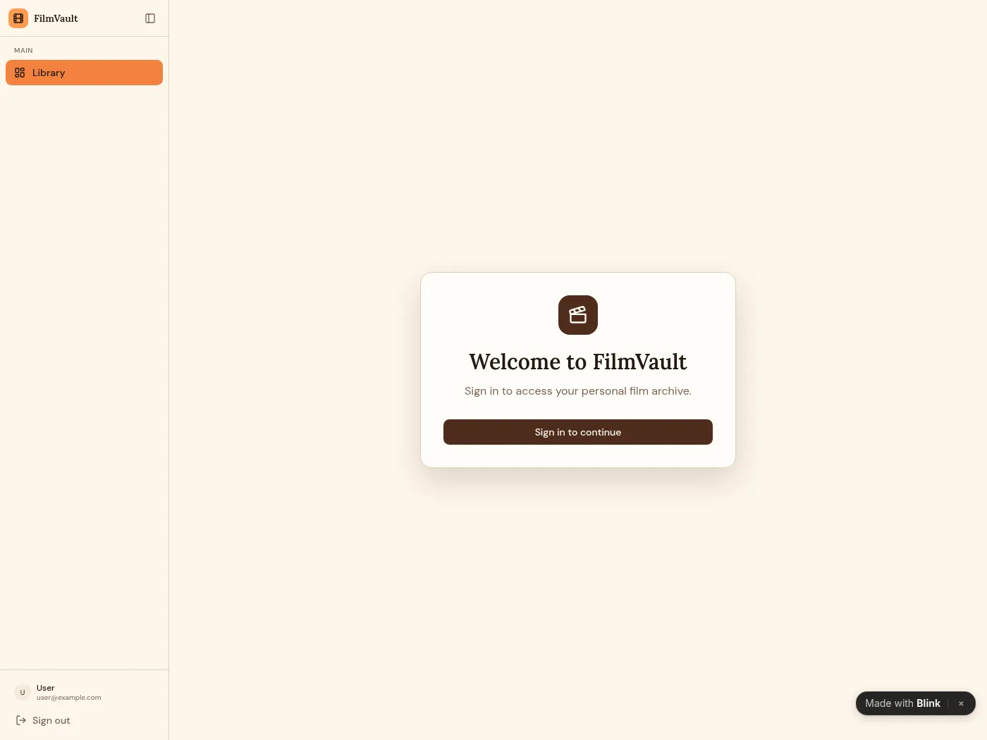 FilmVault Manager
