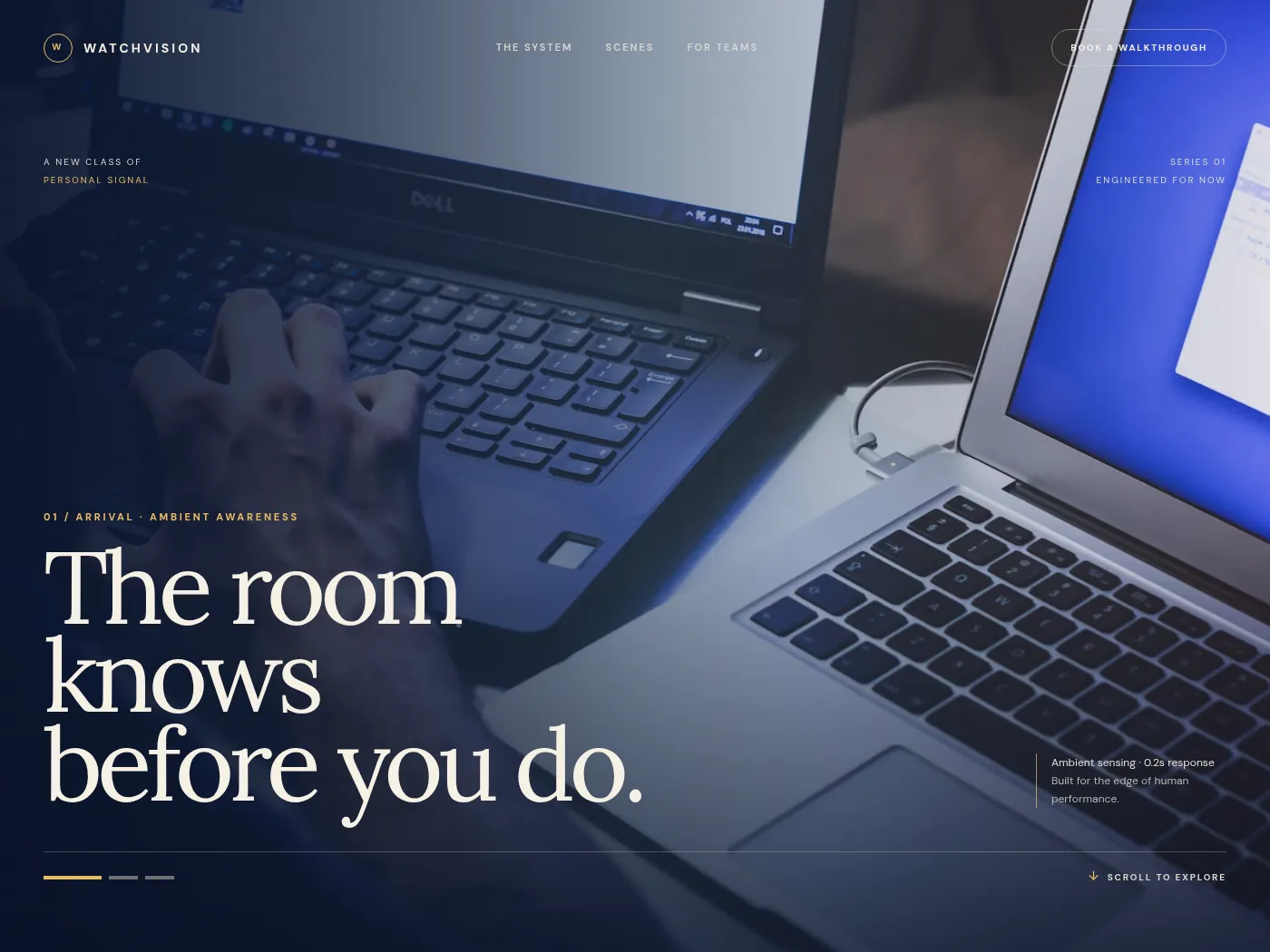 WatchVision Landing Page