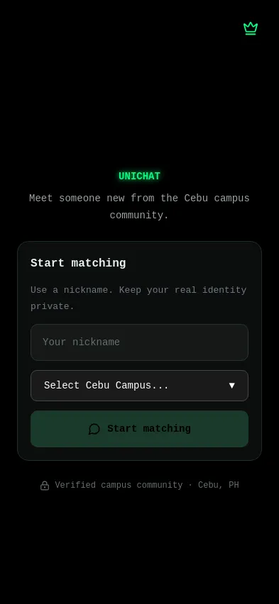 UniChat Neon Campus Chat