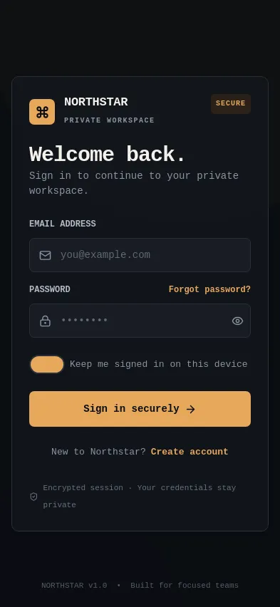 ImGui-Inspired Auth App