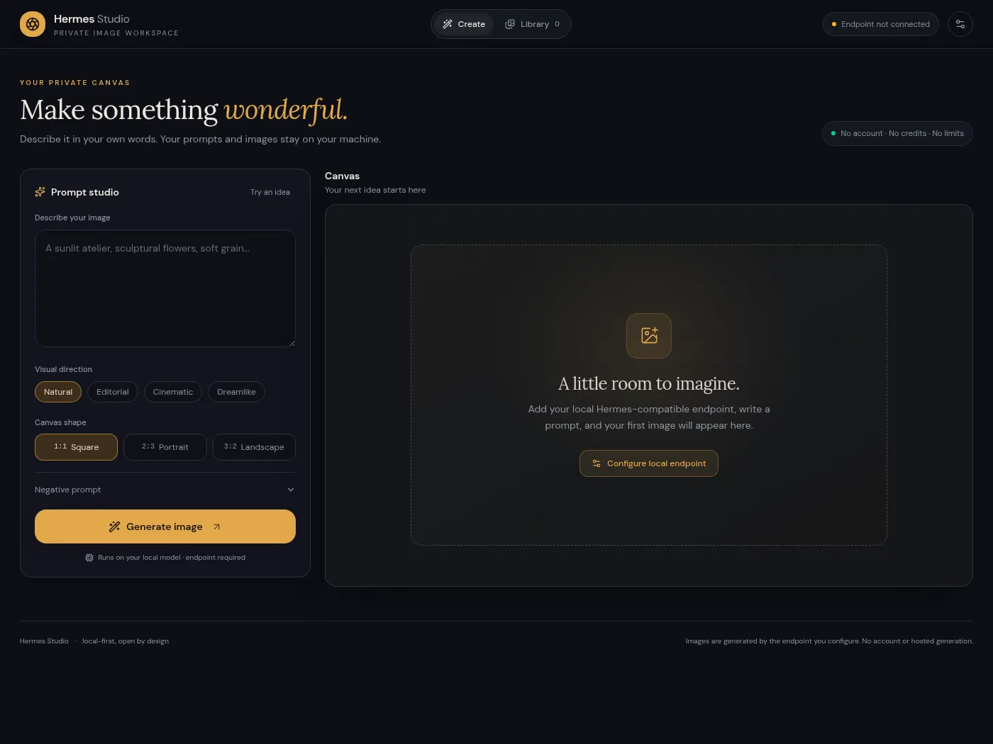 Hermes AI Image Studio