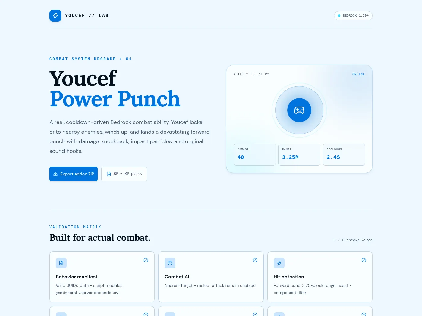 Youcef Power Punch Addon