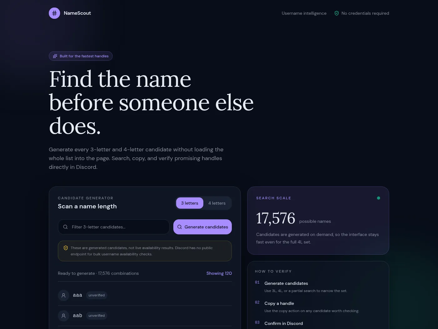 Discord Name Checker