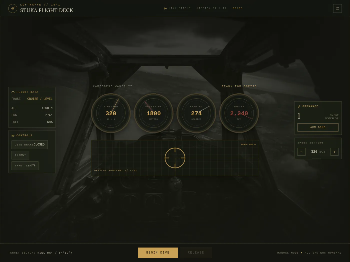 Stuka Bomber Flight Sim