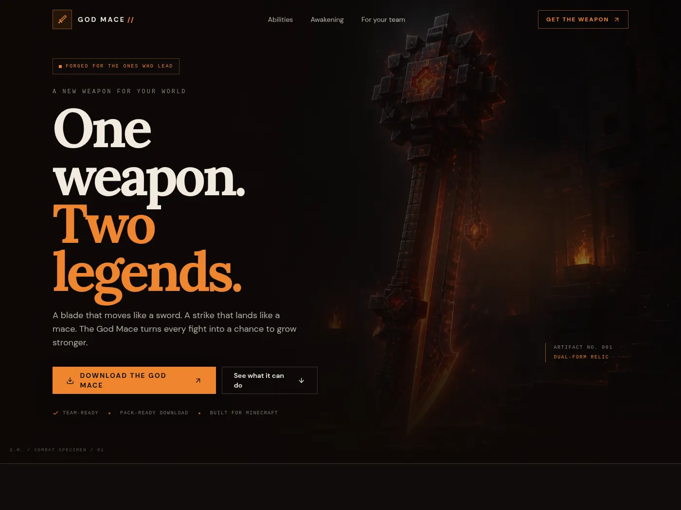 God Mace Weapon Page