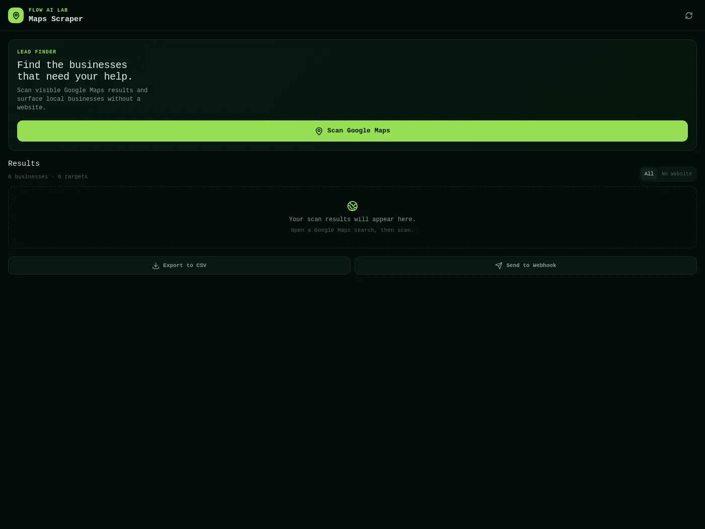 Flow AI Maps Scraper