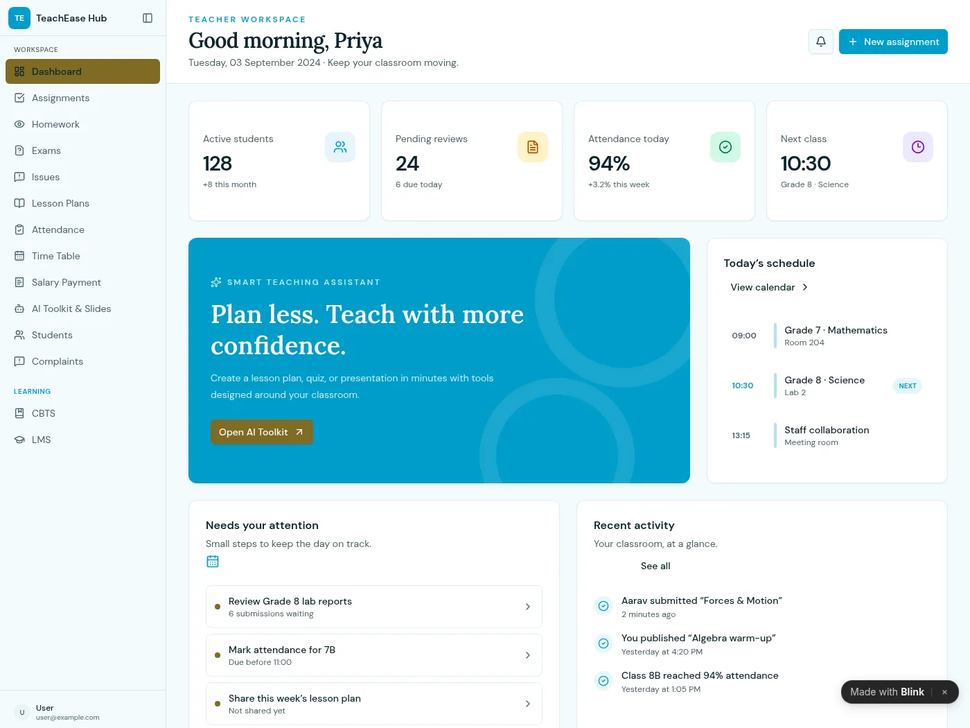TeachEase Hub