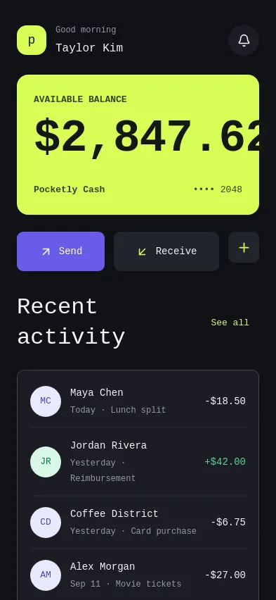 Mock Cash Mobile