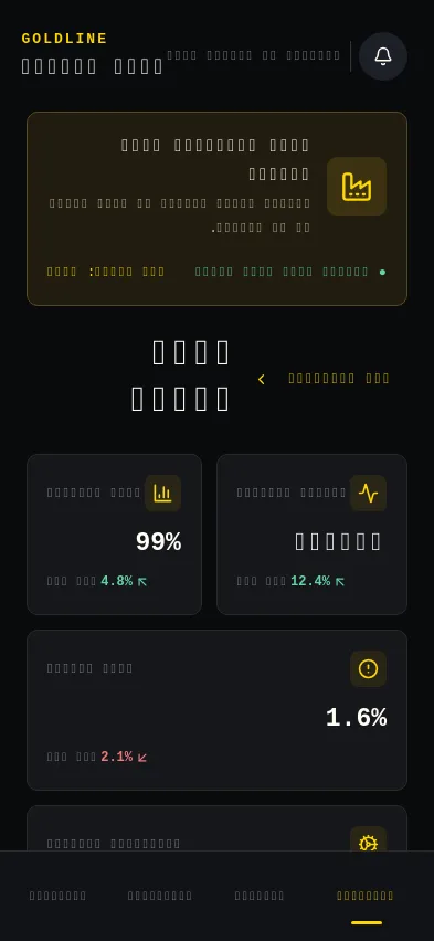 GoldLine Production App