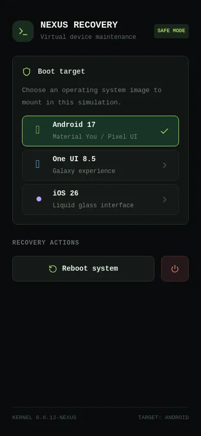 Mobile OS Simulator Pro
