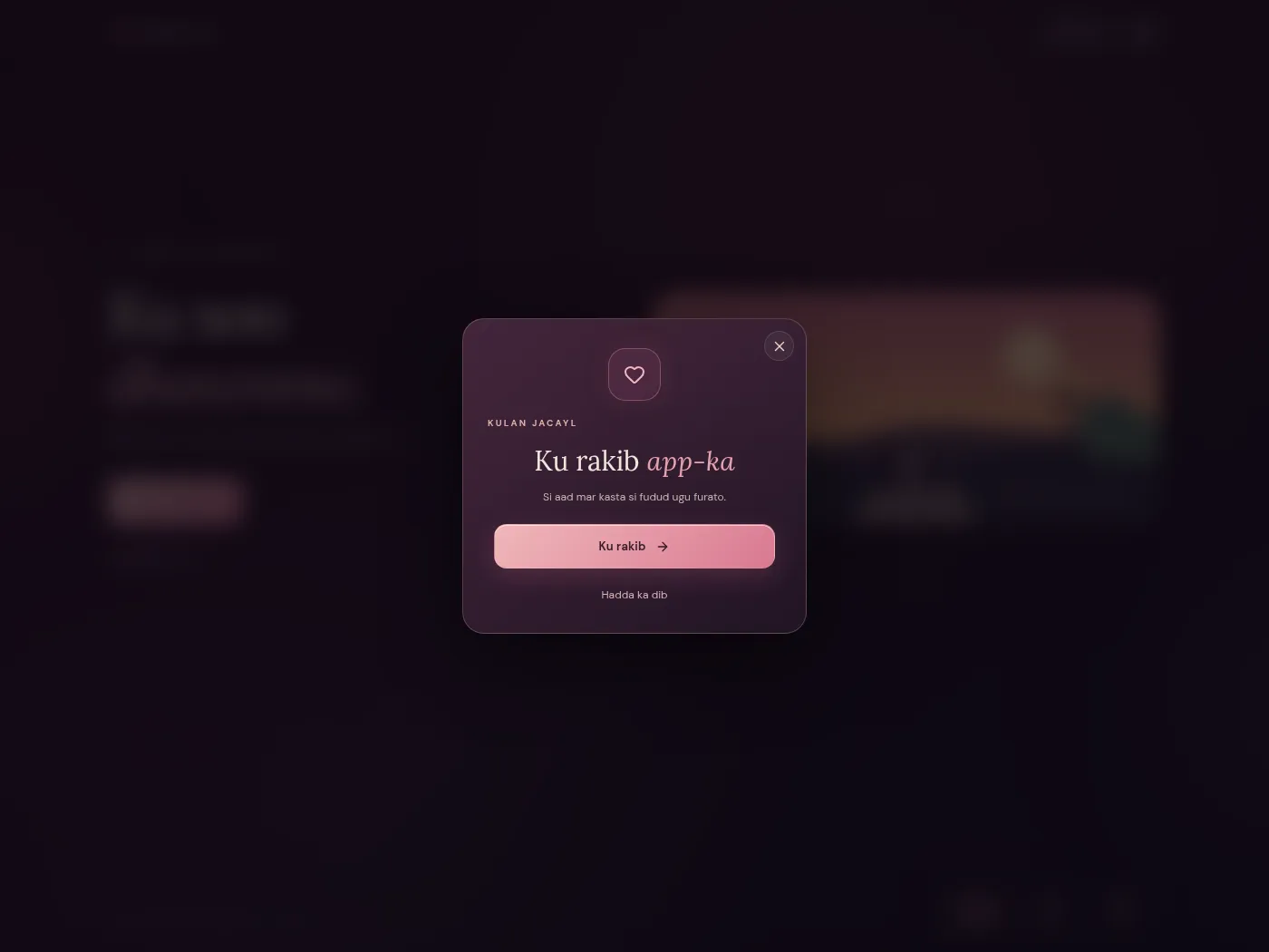 Kulan Jacayl App