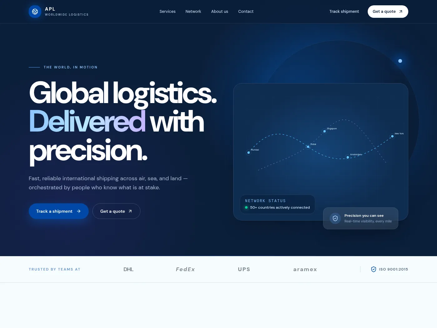 APL World Logistics Site
