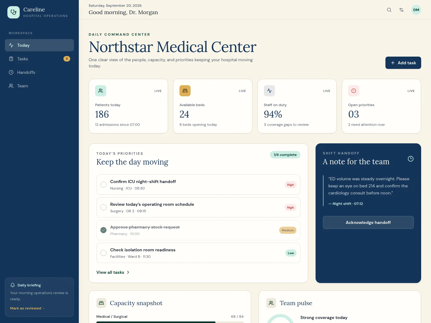Hospital Daily Manager