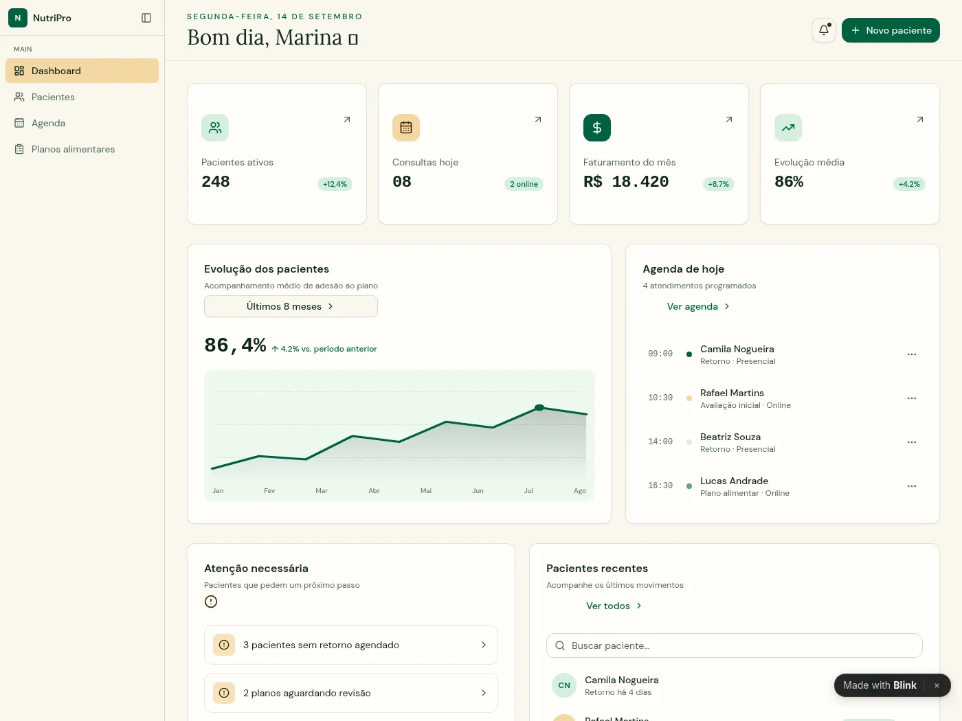 NutriPro SaaS Platform