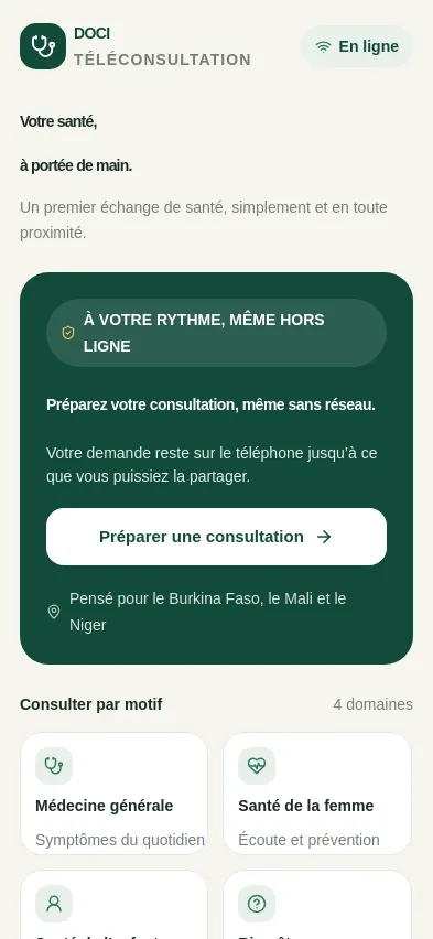 DOCI Teleconsultation Mobile