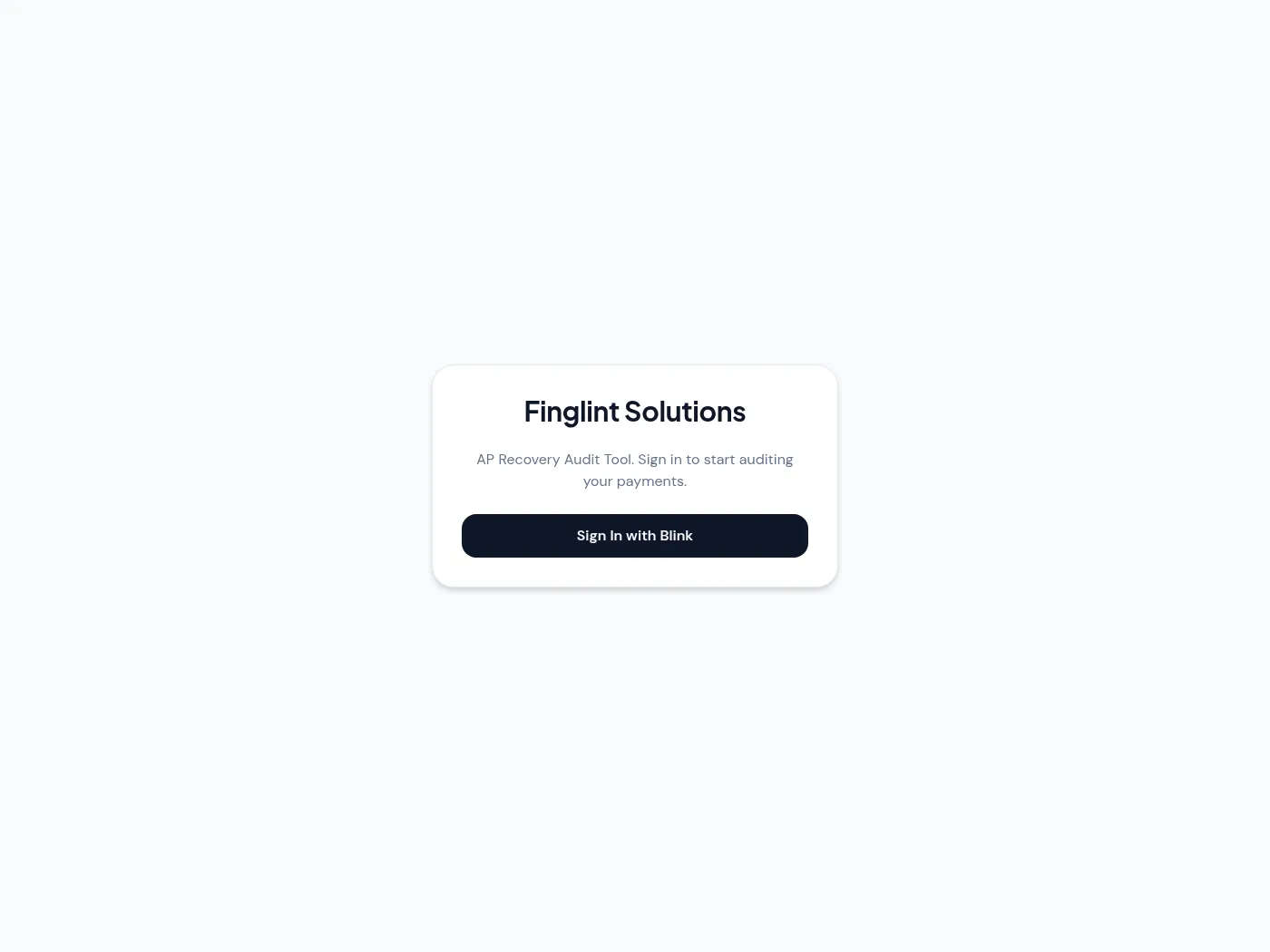 Finglint Payment Audit Tool