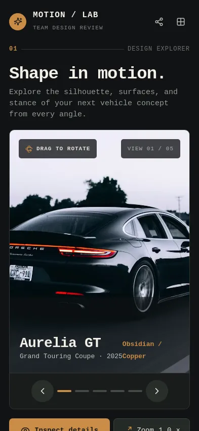 Mobile 3D Car Viewer