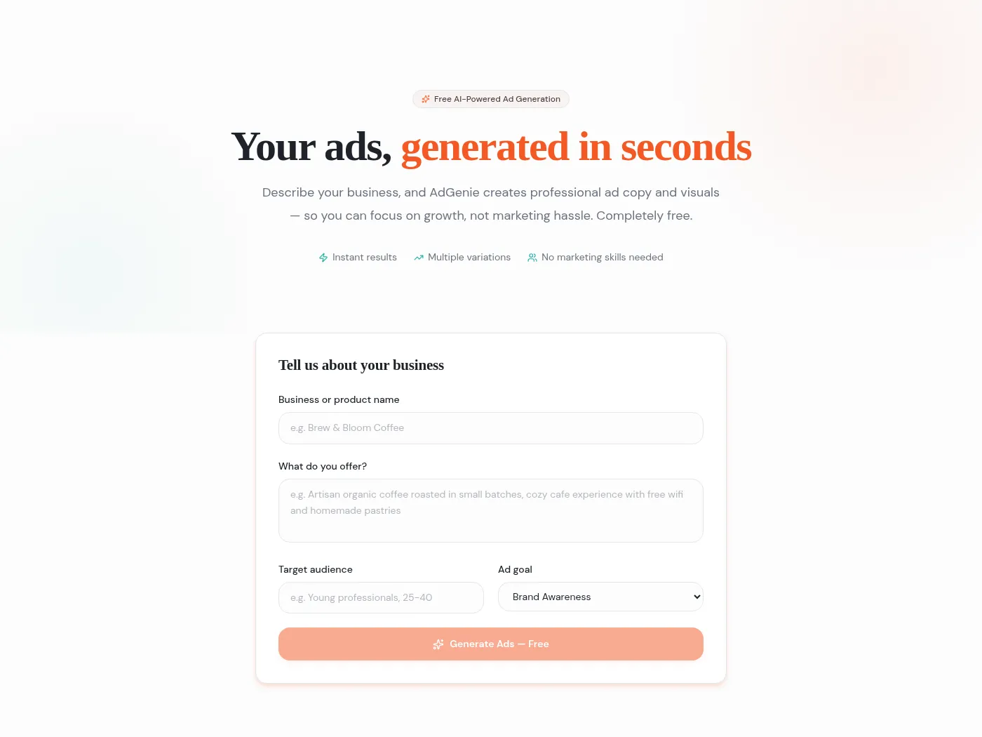 AdGenie Platform