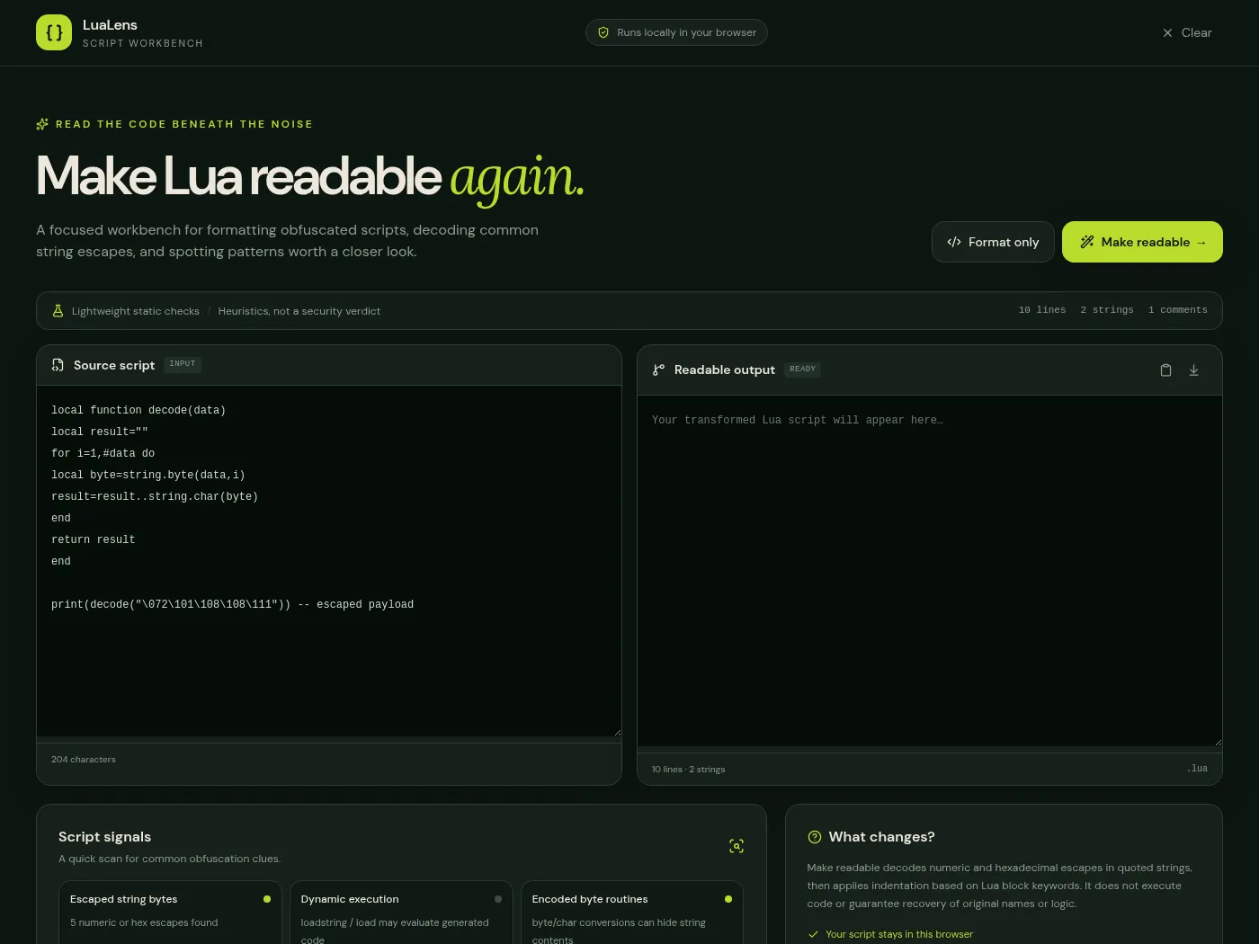 LuaScript Deobfuscator